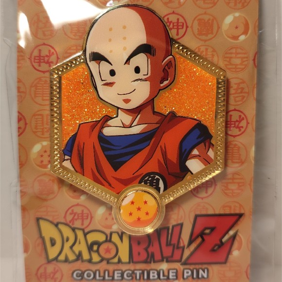 Toei | Jewelry | Dragon Ball Z Krillin Golden Series Enamel Pin ...